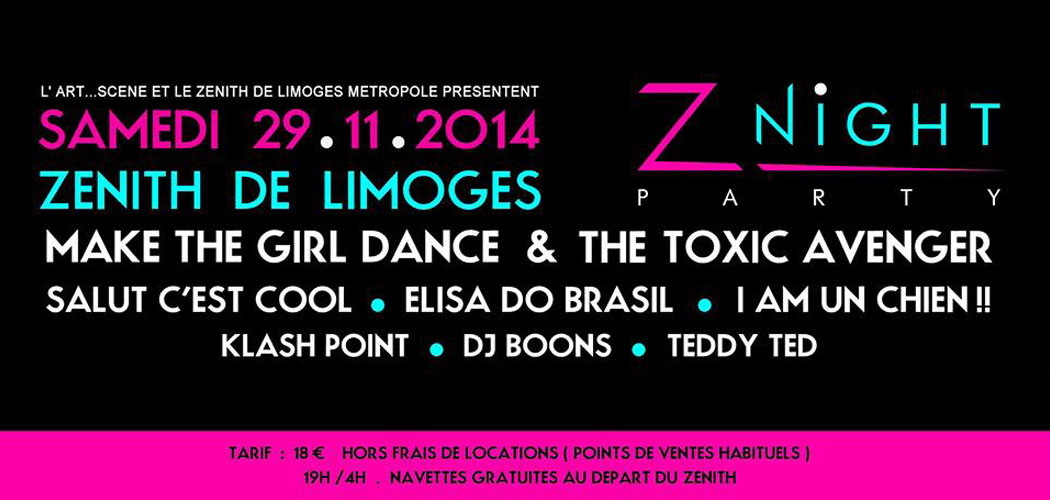La Z-Night, la soirée electro-WTF du 29 novembre ! [3x2 places à gagner ...