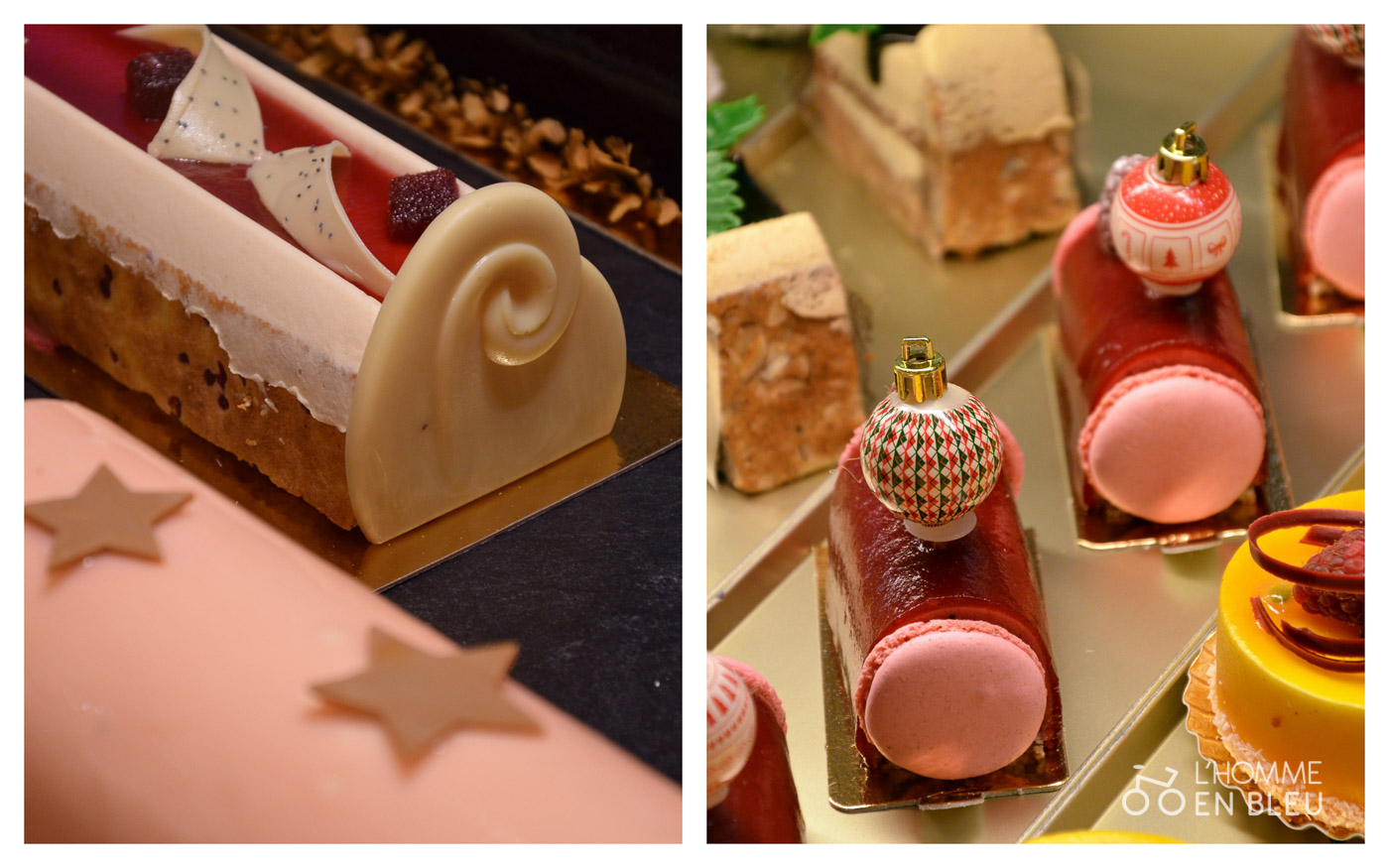 Qui a la plus grosse bûche de Noël ? - L'Homme en Bleu